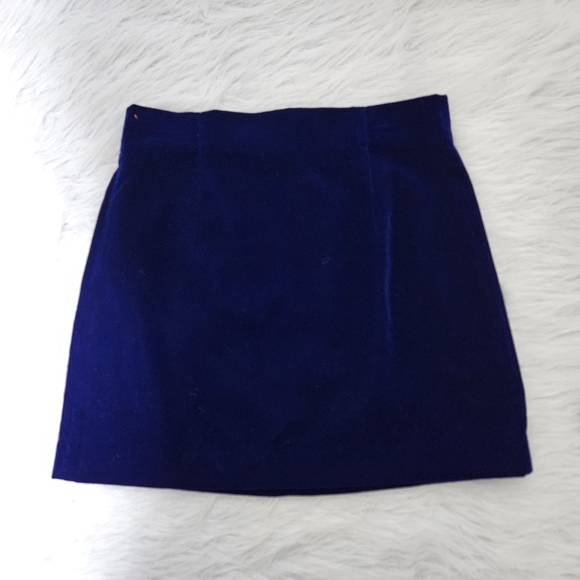 Zara | Skirts | Zara Deep Blue Mini Skirt | Poshmark